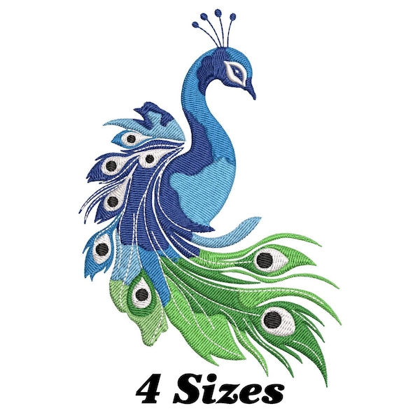 Peacock Embroidery - Etsy