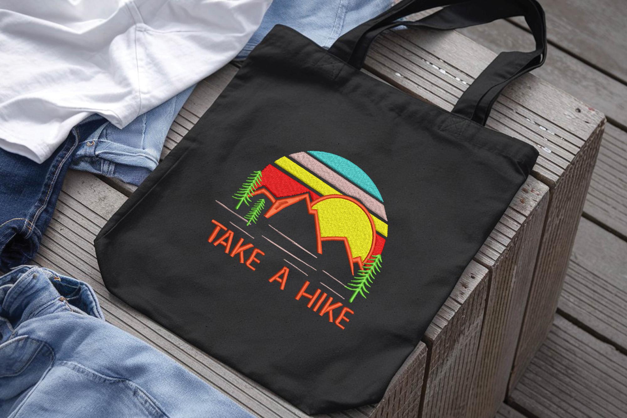 Take A Hike Embroidery Design, Cute Take A Hike Machine Embroidery ...