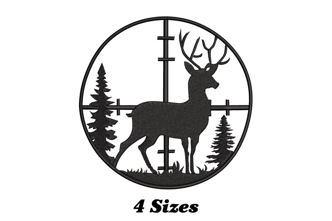 Deer Hunting Embroidery Design, Deer Hunting Machine Embroidery Design ...