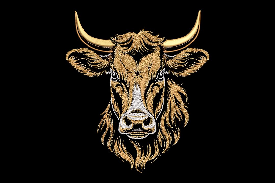 Cute Cow Outline Embroidery Design, Cow Machine Embroidery Design, 4 ...