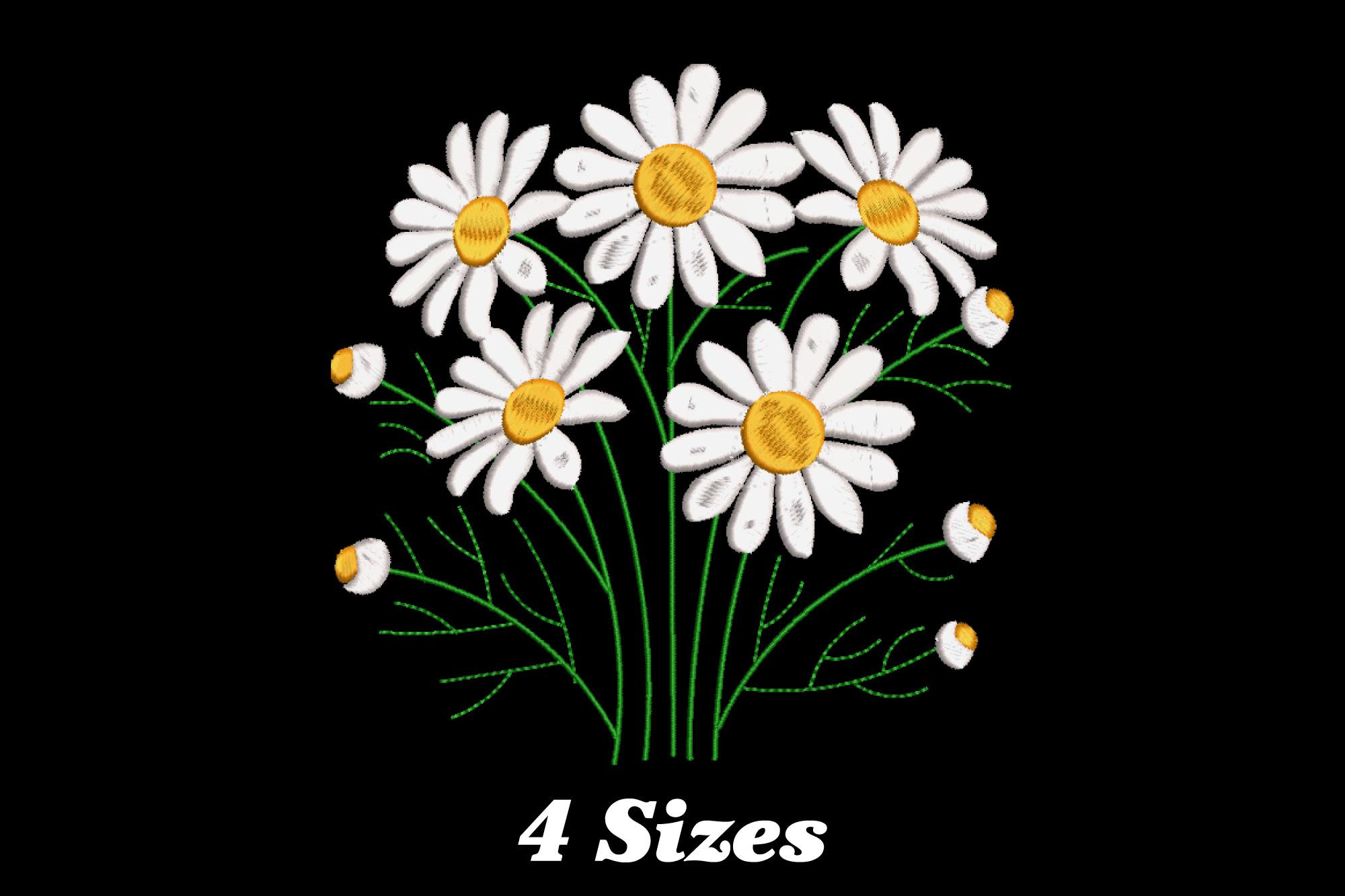 Daisy Flower Embroidery Design, Daisy Flower Machine Embroidery Design ...