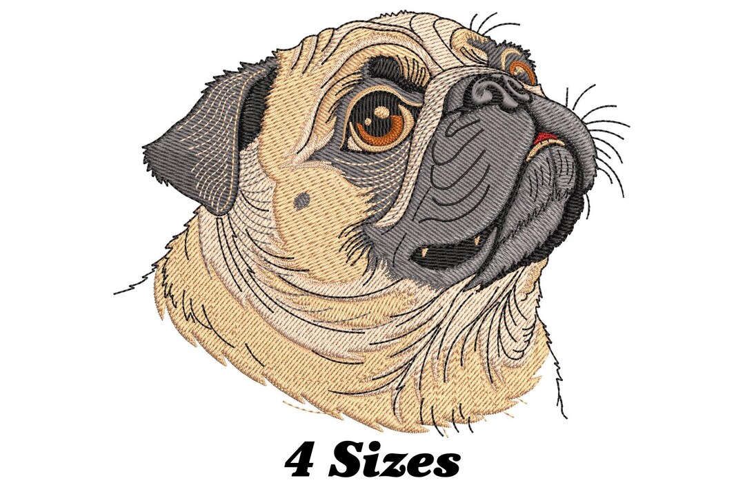 Dog Face Embroidery Design, Cute Dog Machine Embroidery Design, Dog ...
