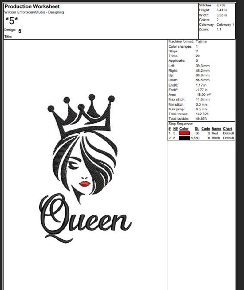 Beauty Queen Face Embroidery Design, Queen Machine Embroidery Design, 4 ...