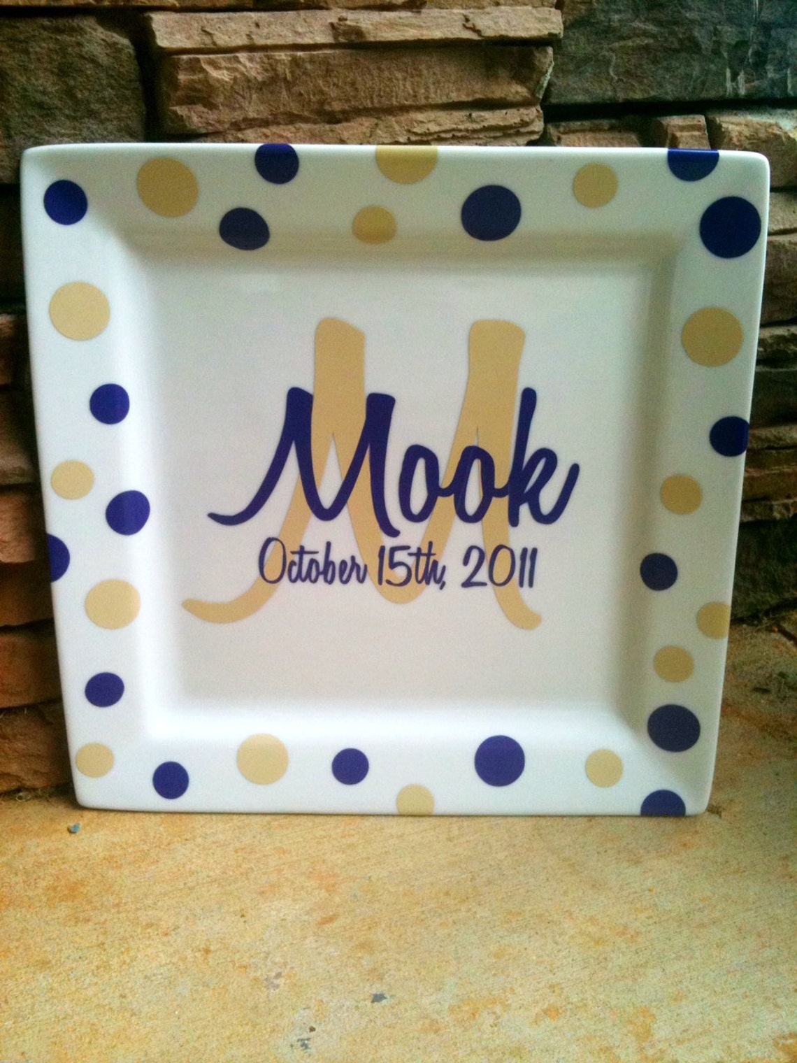 Personalized Decorative Plate/wedding Gifts - Etsy