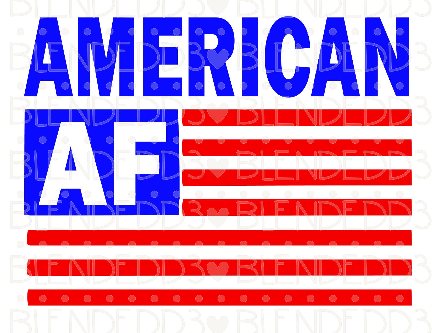 American AF Flag SVG or PNG - Etsy