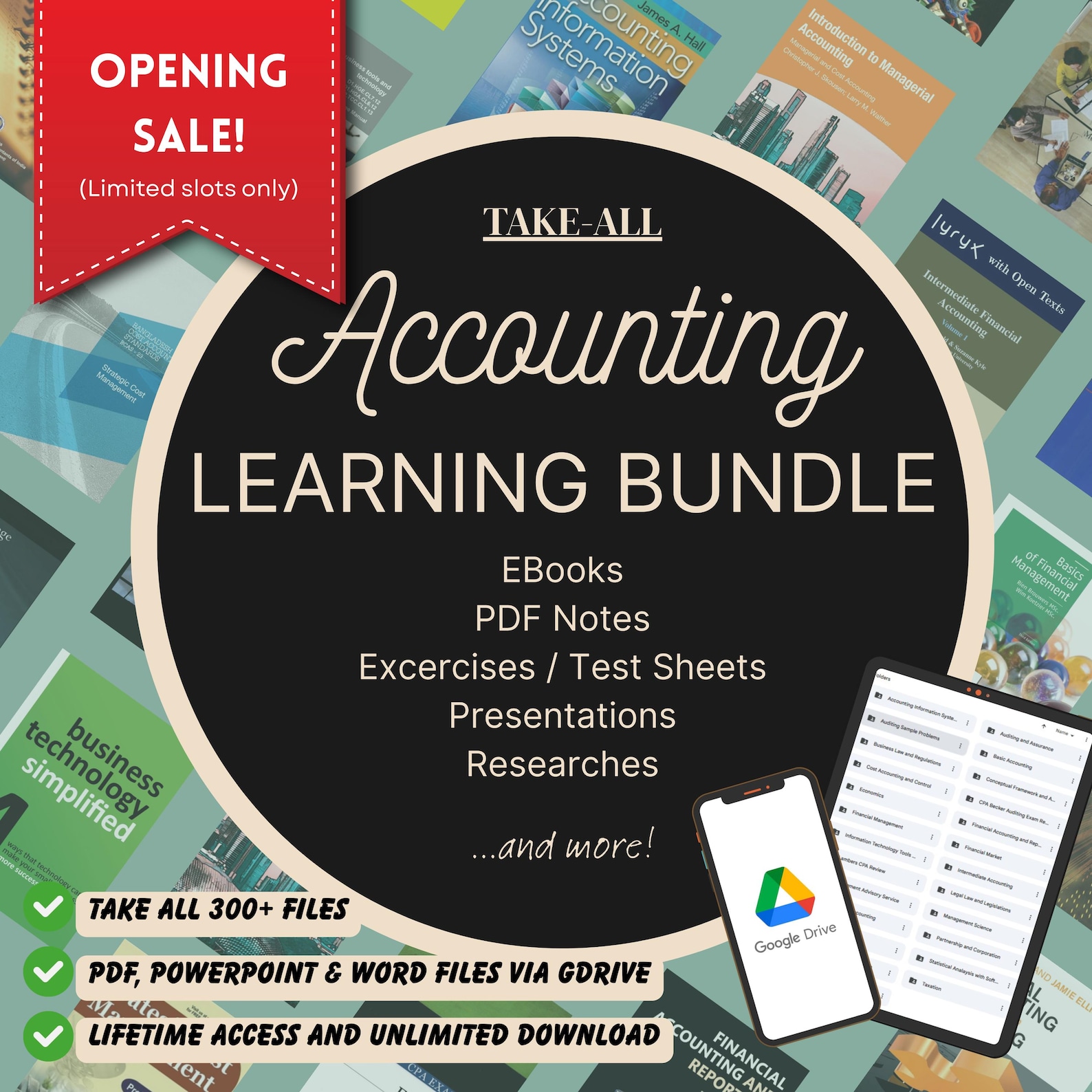 Accounting Learning Course Bundle Files Self-study and Exam Prep Ebooks ...