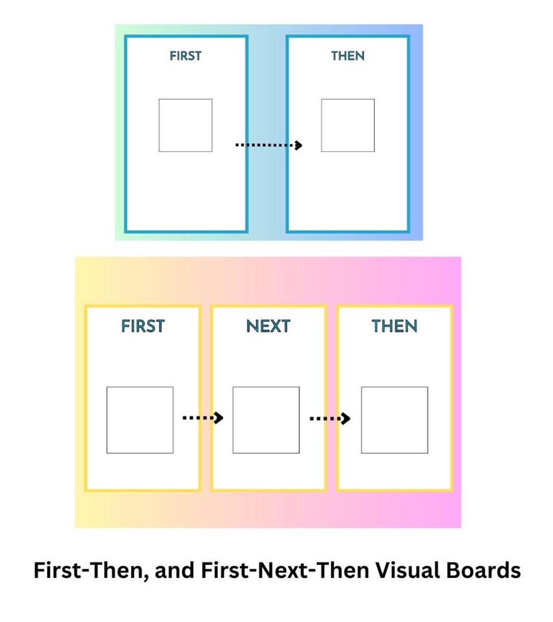 First-then Visual Boards With Picture Cards for Home and School ...