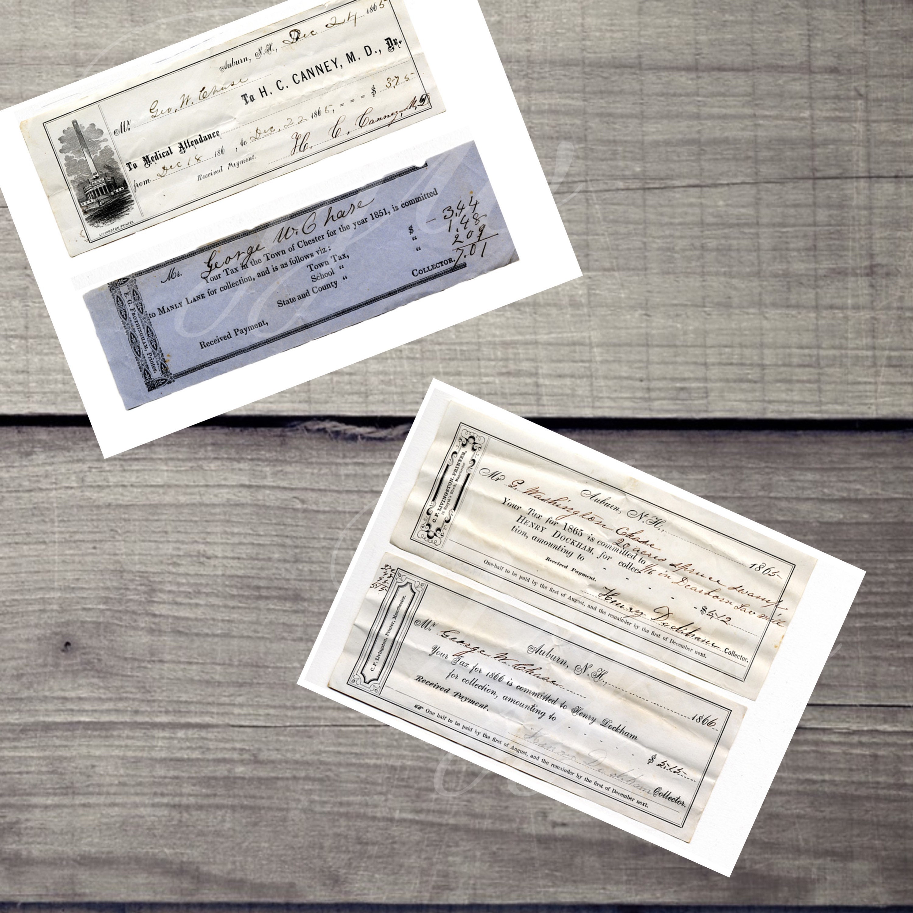 Vintage Receipts Printable Old Checks Junk Journal Ephemera - Etsy