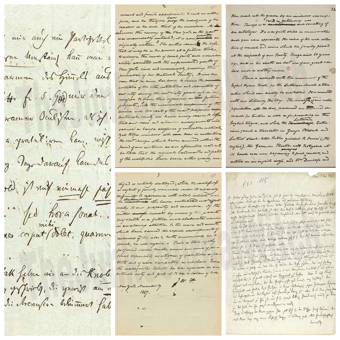 Vintage Letter Ephemera, 1850-1880, Junk Journal Kit (PDF Download ...