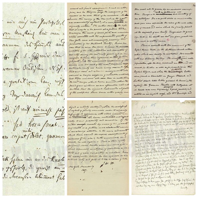 Old Letters 1850-1880, Junk Journal , Ephemera, Vintage, Shabbychic ...