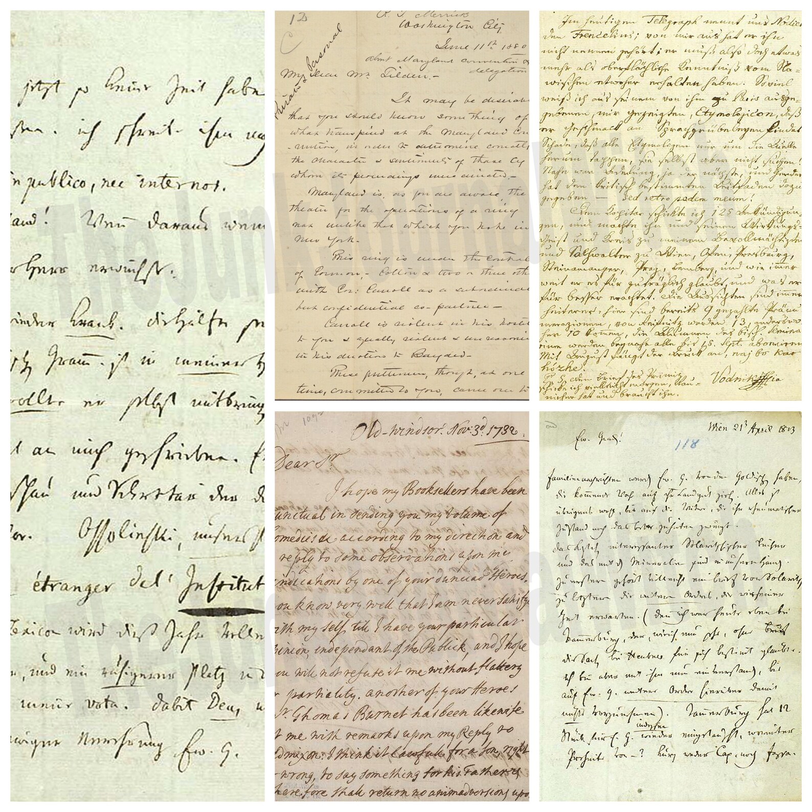 Vintage Letter Ephemera, 1850-1880, Junk Journal Kit (PDF Download ...