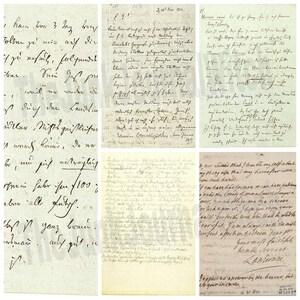 Vintage Letter Ephemera, 1850-1880, Junk Journal Kit (PDF Download ...