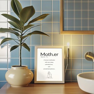 Mother Definition Print: Minimalist Line Art (digital Download) - Etsy