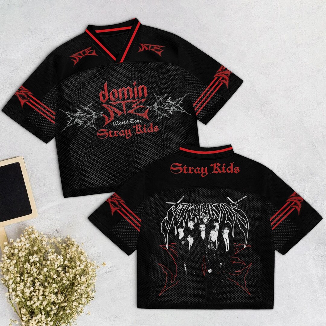 Stray Kids Dominate World Tour 2025 Mesh Jersey, Stray Kids Jersey ...