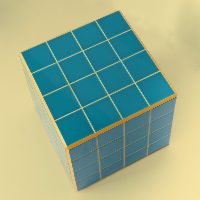 Tiled Cube - Etsy