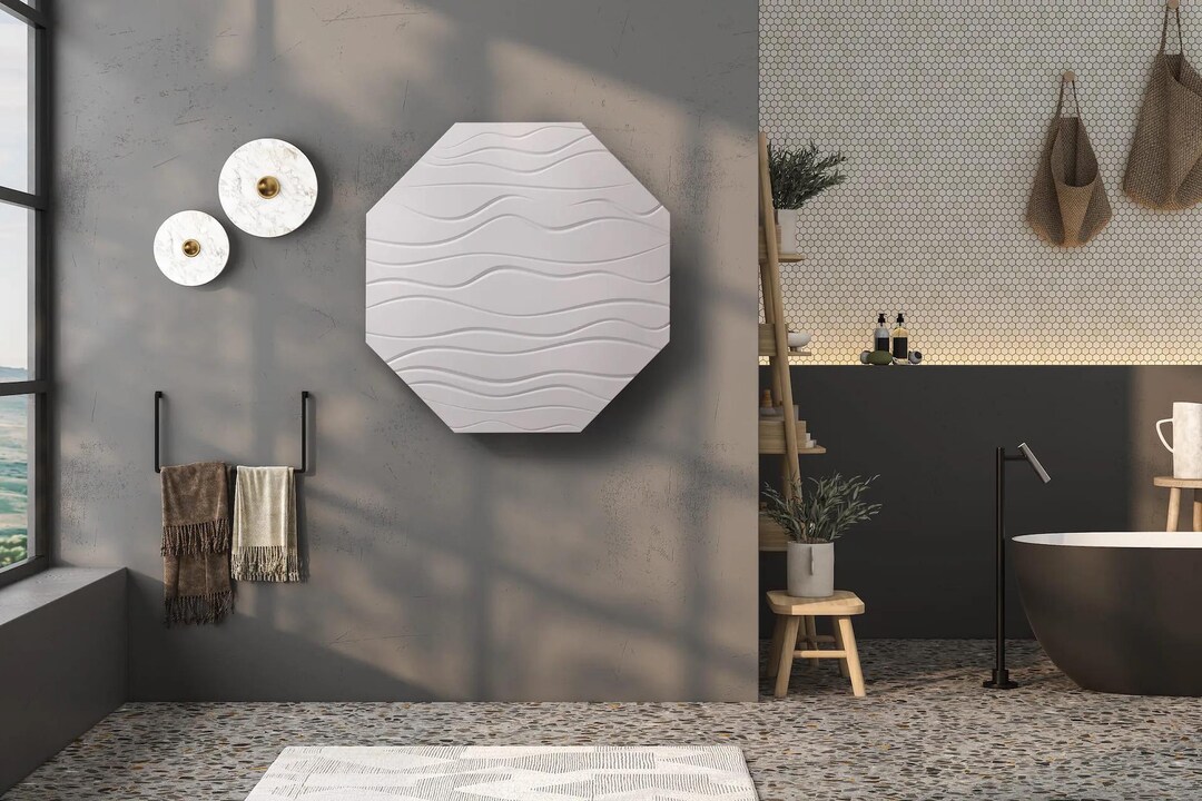 Modern Octagonal Wall Shelf – Floating Storage Shelf With 3D Lacquered ...