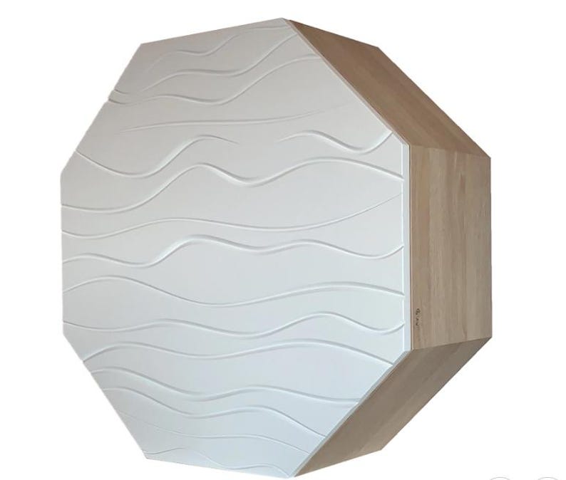 Modern Octagonal Wall Shelf – Floating Storage Shelf With 3D Lacquered ...