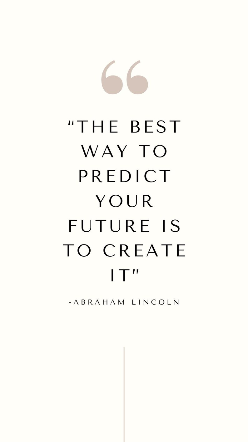 Motivational, Inspirational Quote - Wall Decor- the Best Way to Predict ...