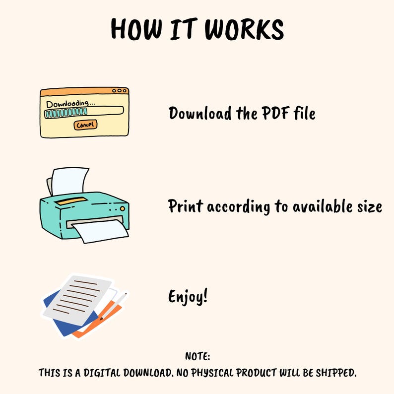 Printable Dog-themed Notepad | 5 Cute Designs | Instant Download | 8x11 ...