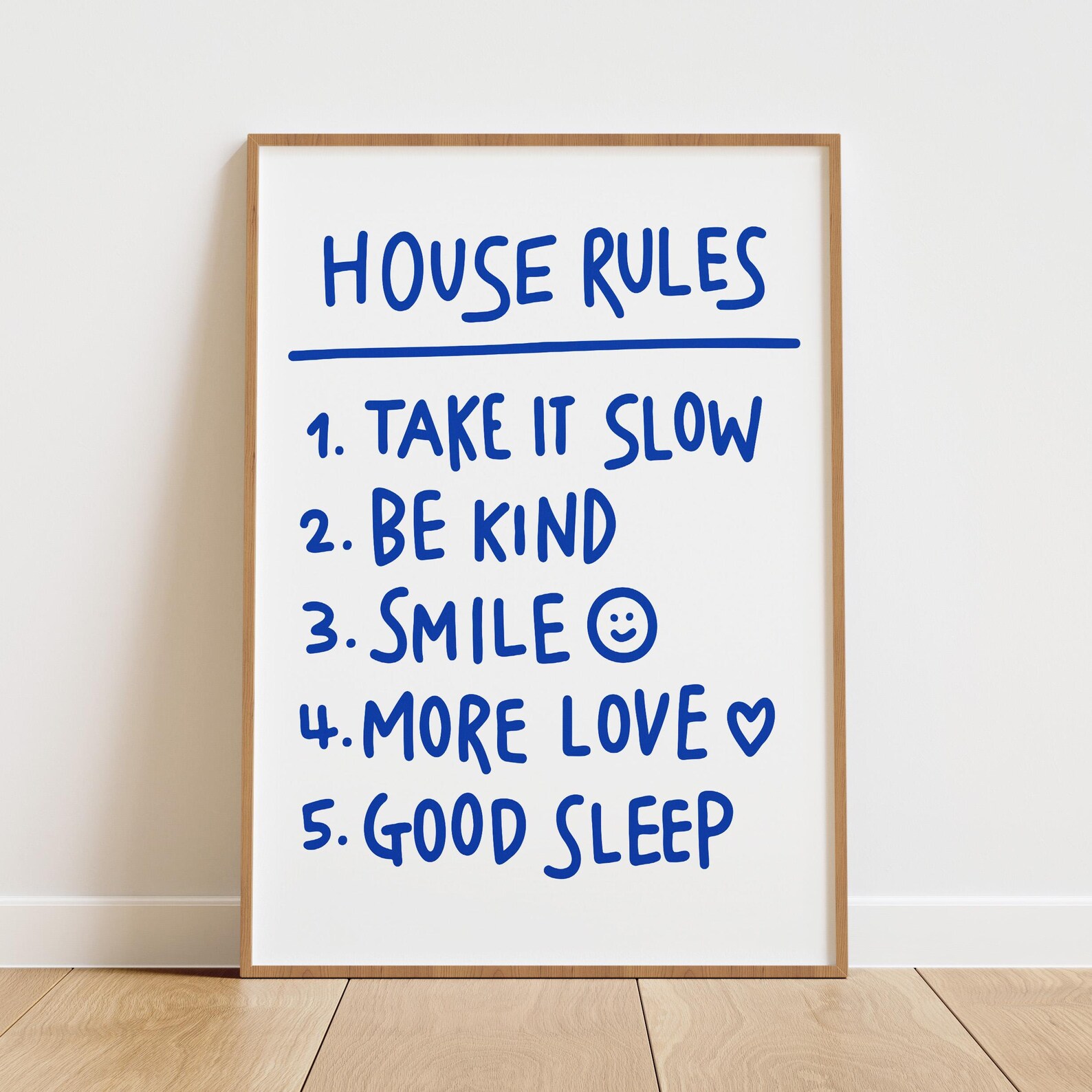 House Rules Poster, House Rules List, House Rules Wall Art, Typography ...