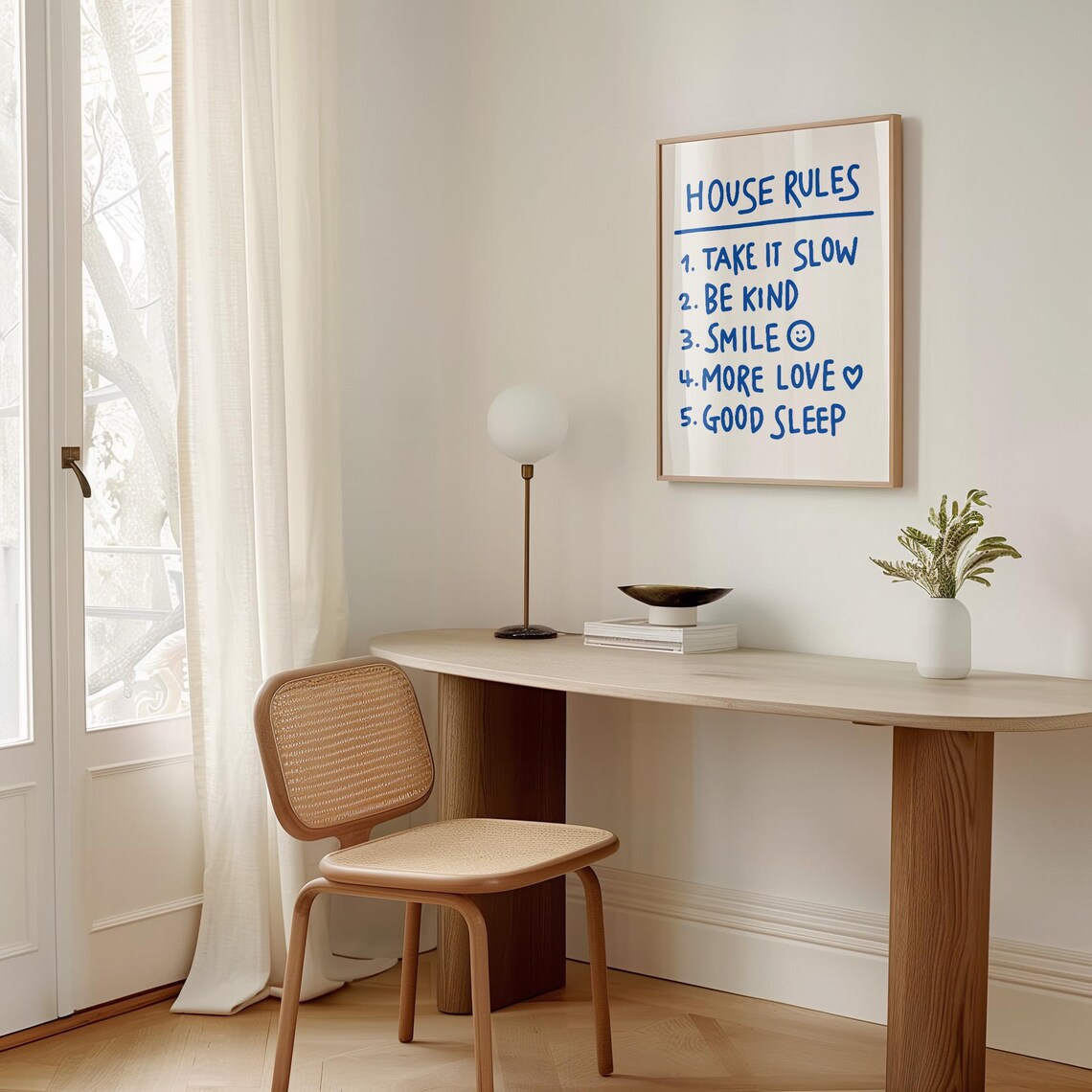 House Rules Poster, House Rules List, House Rules Wall Art, Typography ...