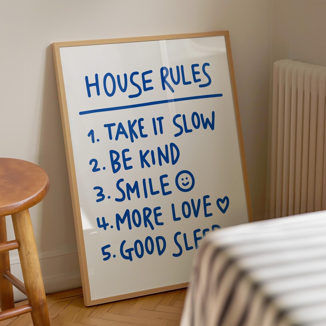 House Rules Poster, House Rules List, House Rules Wall Art, Typography ...