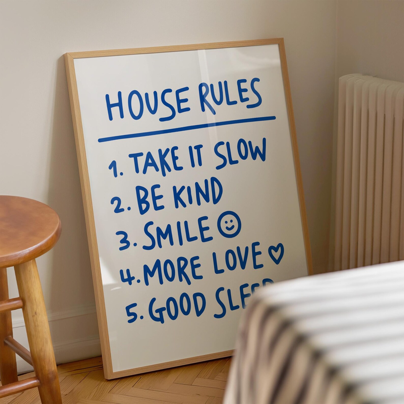 House Rules Poster, House Rules List, House Rules Wall Art, Typography ...