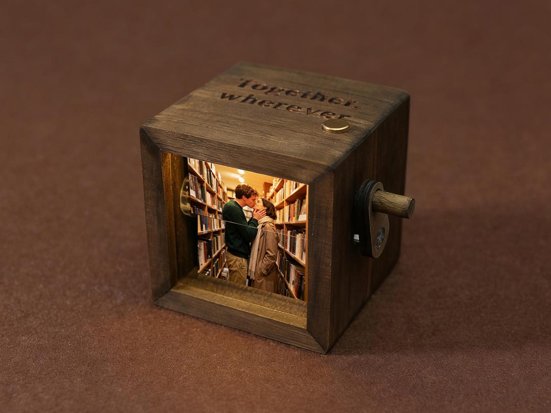 Personalized Photo Flipbook Animation Box,custom Wooden Photo Book With ...