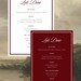 Bachelorette Party Menu | Digital Template - Etsy