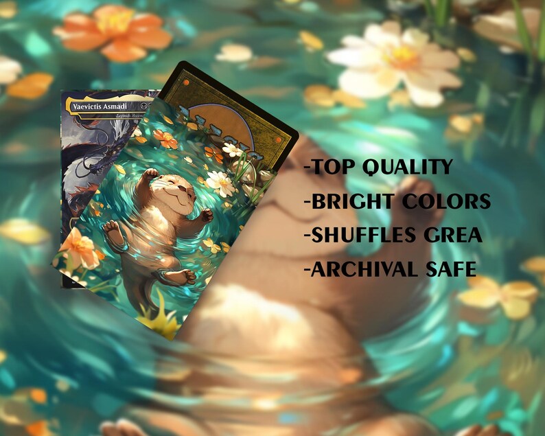 Mtg Card Sleeves,kawaii Cute Otter Card Sleeves,top Quality and ...