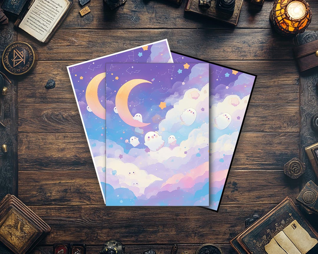 Mtg Card Sleeves,kawaii Cute Ghosts Card Sleeves,top Quality and ...