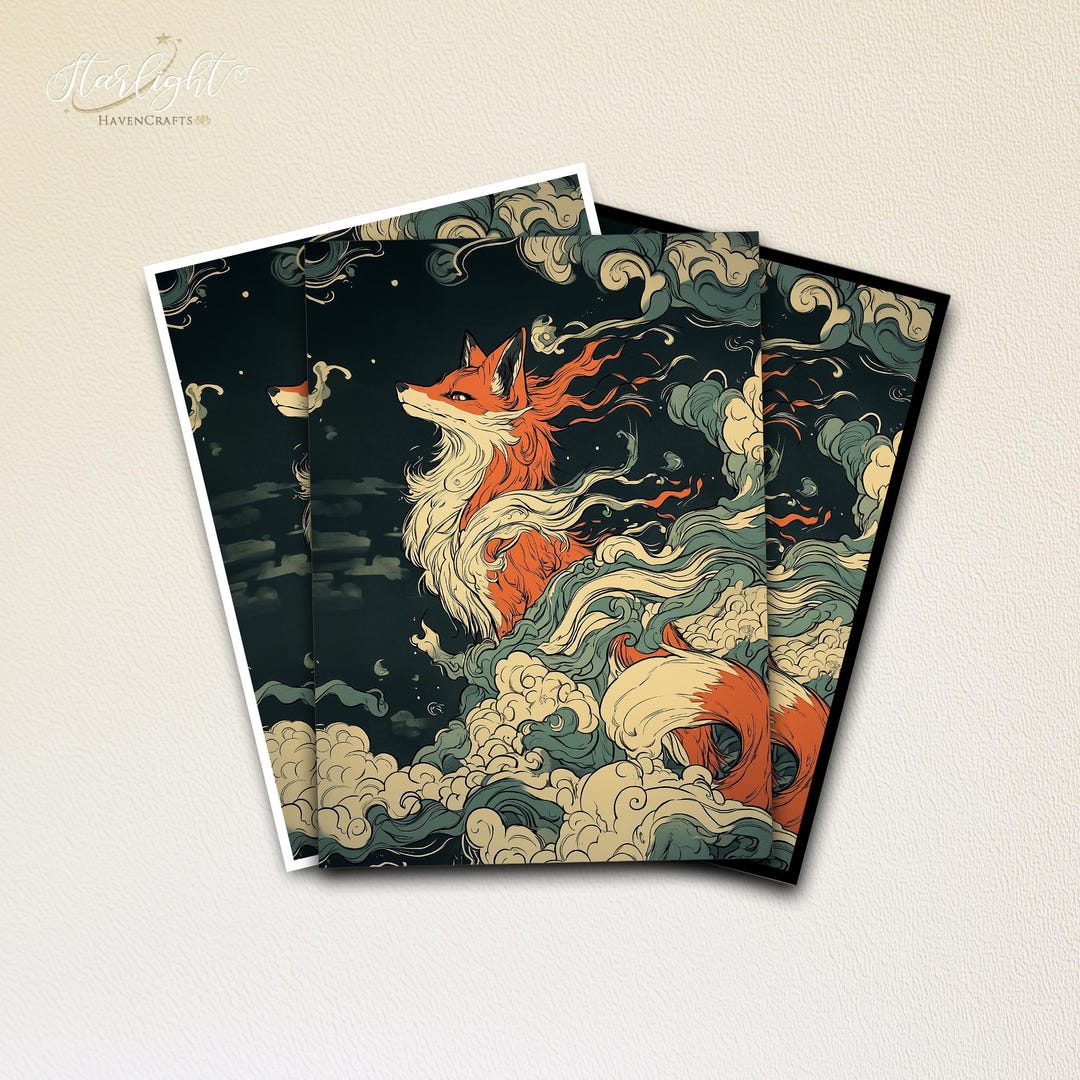 Mtg Card Sleeves,red Fox Card Sleeves,top Quality and Detailed Magic ...