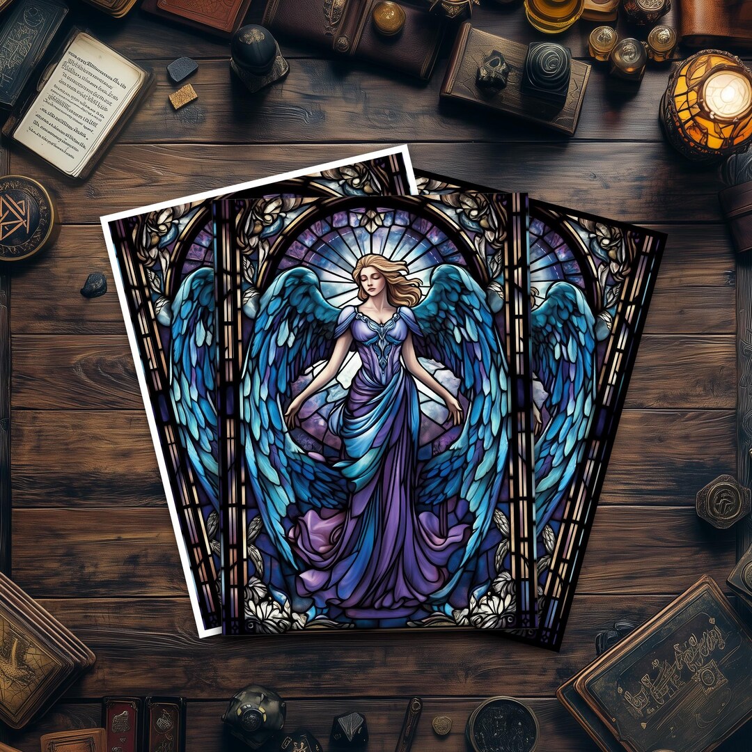 Mtg Card Sleeves,stained Glass Angel Card Sleeves,top Quality and ...