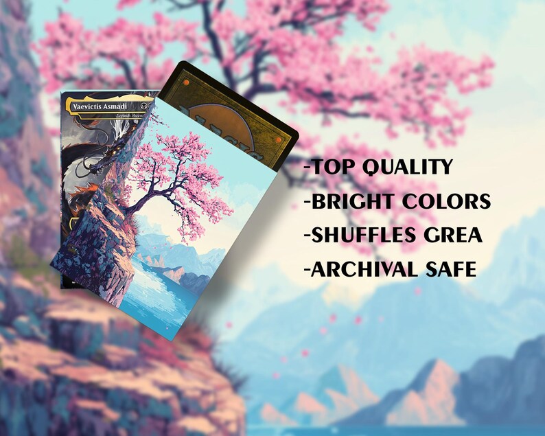 Mtg Card Sleeves,cherry Blossom Card Sleeves,top Quality and Detailed ...