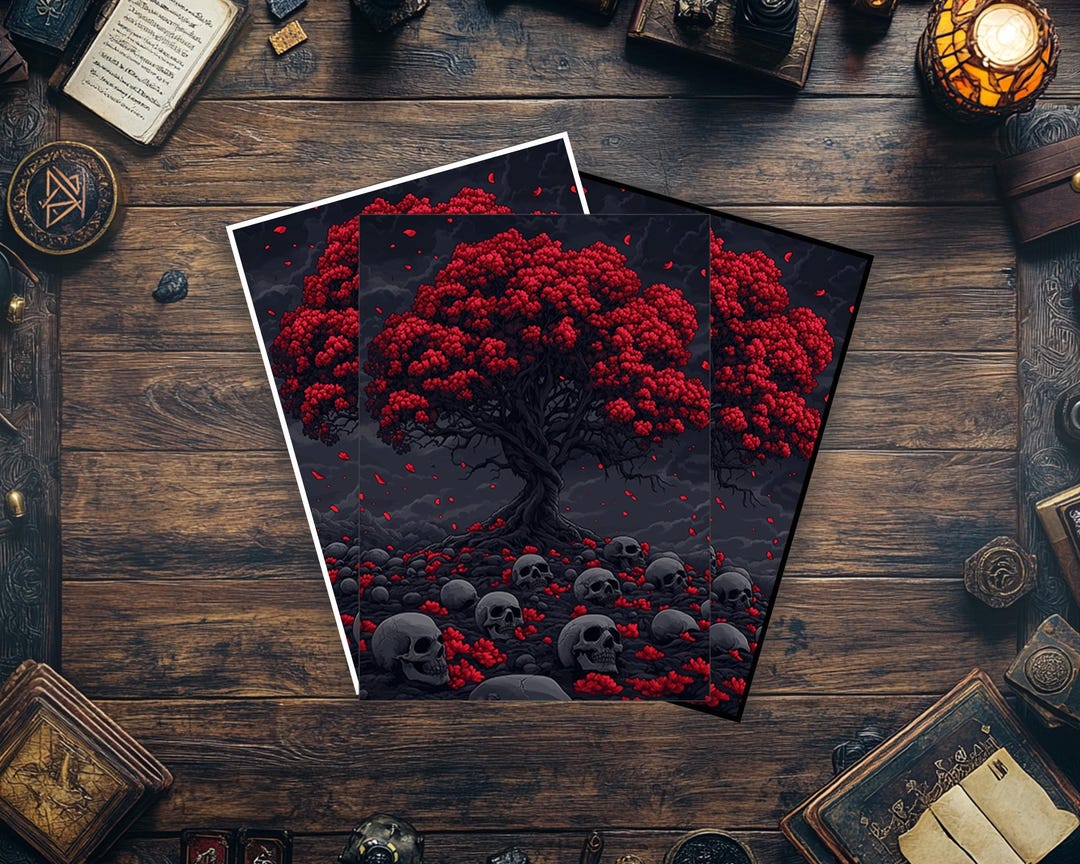 Mtg Card Sleeves,blighted Grove of the Fallen Card Sleeves,top Quality ...