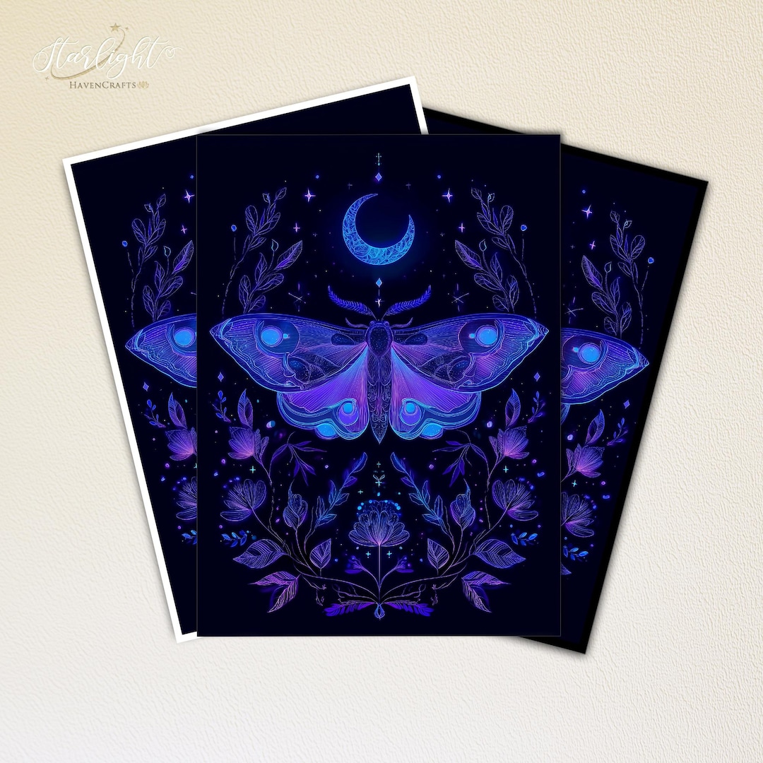 Fluorescent Line Art - Moth Tcg | Mtg Card Sleeves, MTG Accessories ...