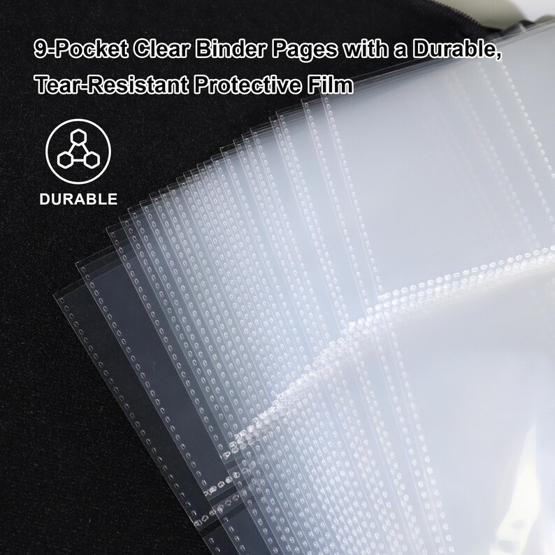 4 and 9 Pocket Trading Card Binder, Neon Green Black Hole Space ...