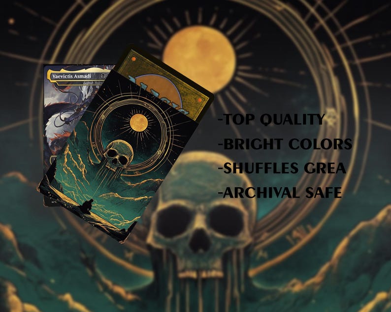 Mtg Card Sleeves,skeleton Theme Card Sleeves,top Quality and Detailed ...