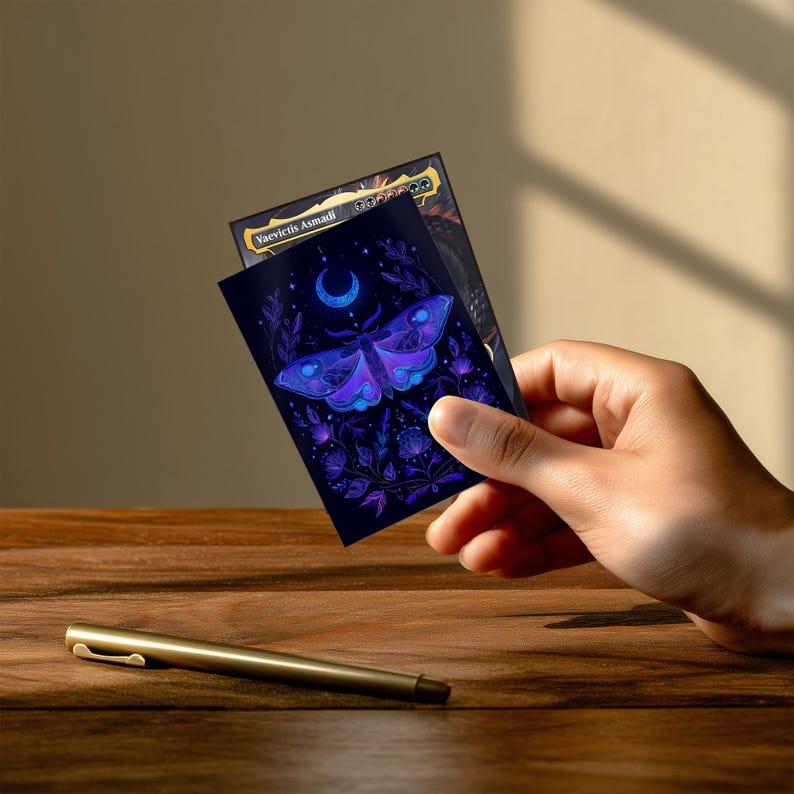 Fluorescent Line Art - Moth Tcg | Mtg Card Sleeves, MTG Accessories ...