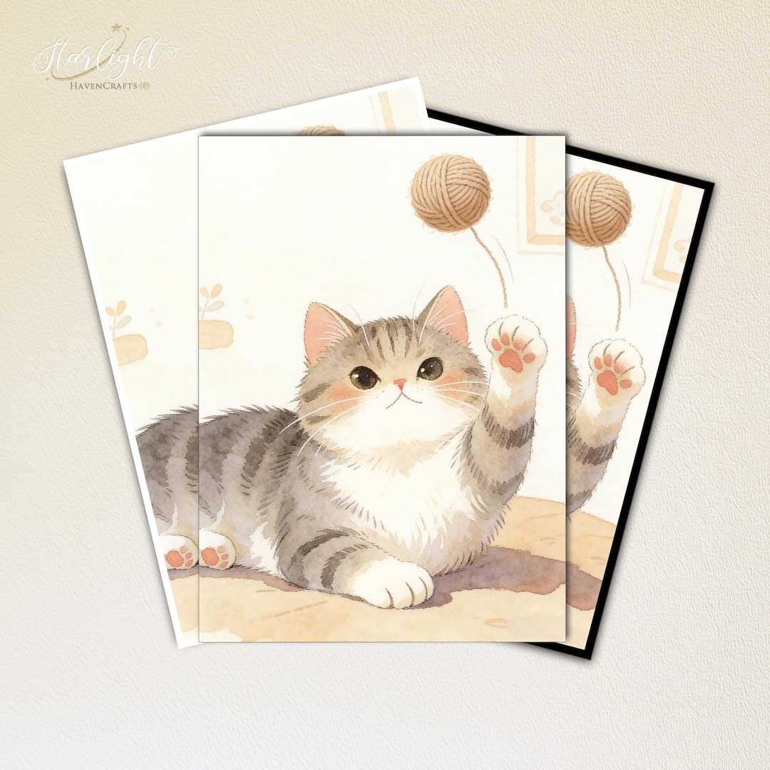 Cute Cats in Watercolor Style Tcg Card Sleeves, Matte/foil TCG, MTG ...