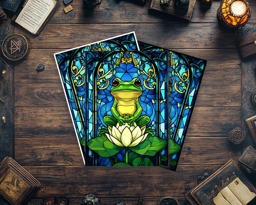 Mtg Card Sleeves,stained Glass Frog Card Sleeves,top Quality and ...