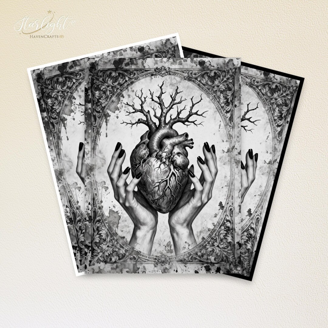 Mtg Card Sleeves,gothic Dark Style Heart Sleeves,top Quality and ...