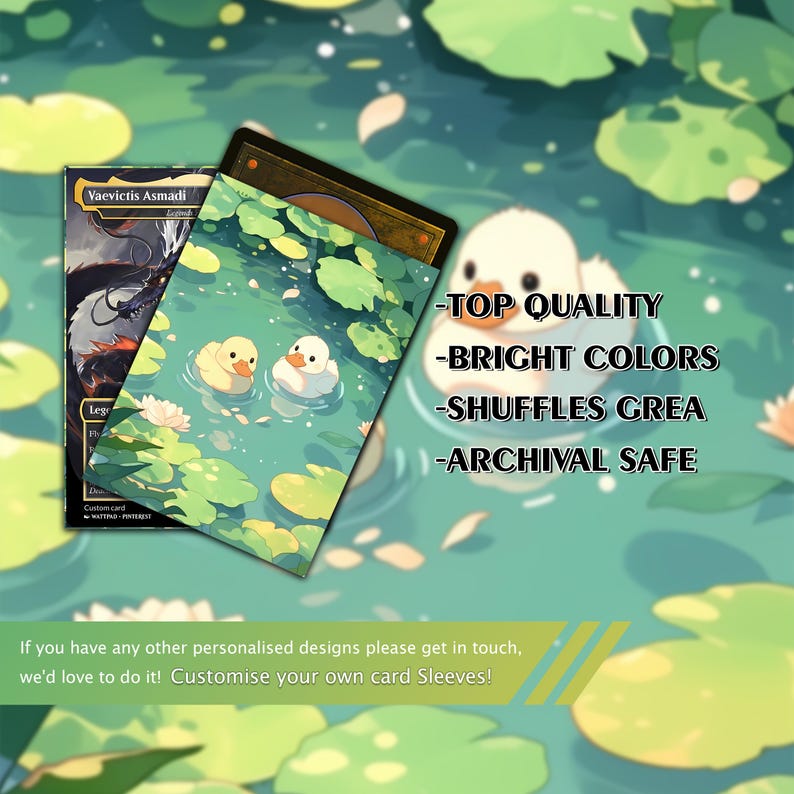 Mtg Card Sleeves,cute Ducks Card Sleeves,top Quality and Detailed Magic ...