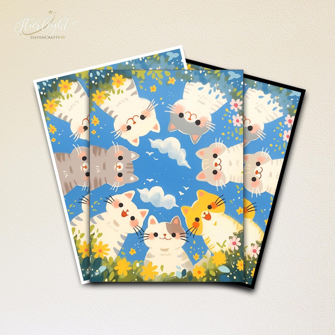 Mtg Card Sleeves,cute Cats Card Sleeves,top Quality and Detailed Magic ...