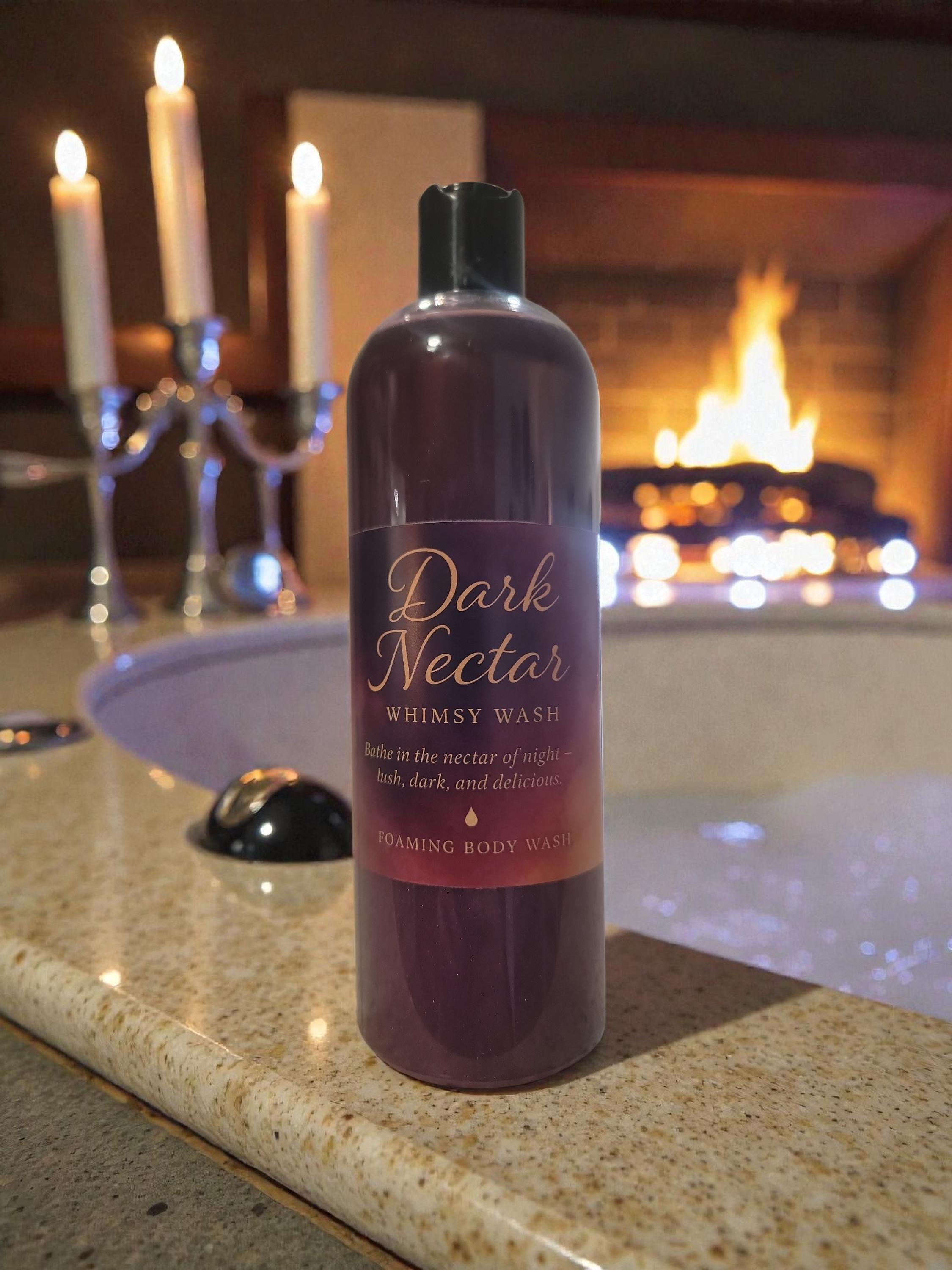 Dark Nectar Whimsy Wash- Sultry Foaming Body Wash With Black Amber ...