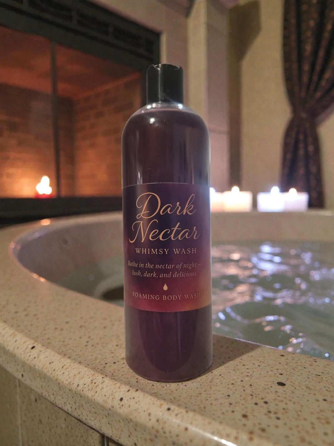 Dark Nectar Whimsy Wash- Sultry Foaming Body Wash With Black Amber ...