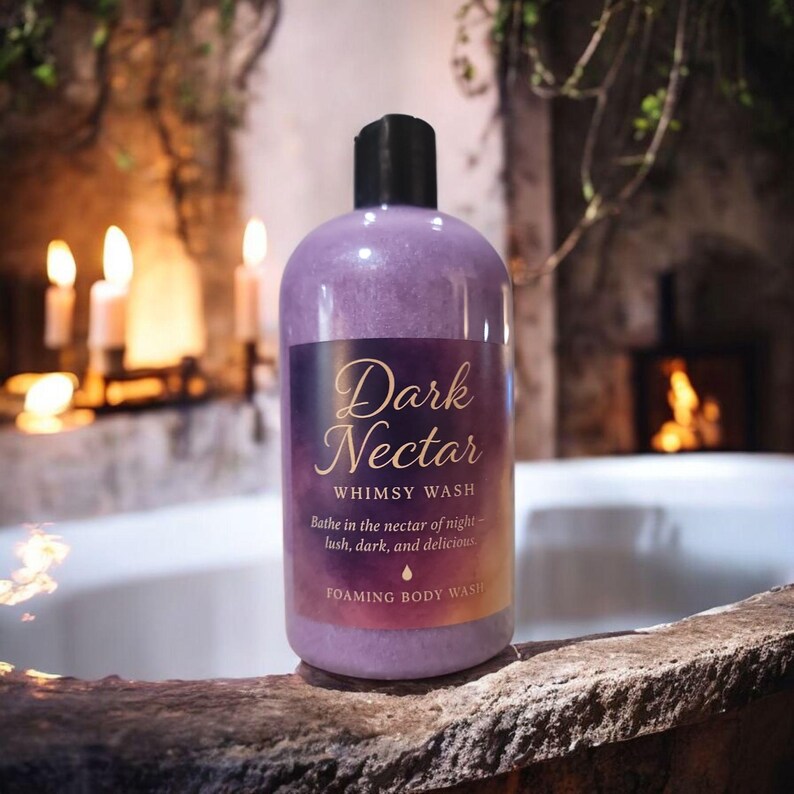 Dark Nectar Whimsy Wash- Sultry Foaming Body Wash With Black Amber ...