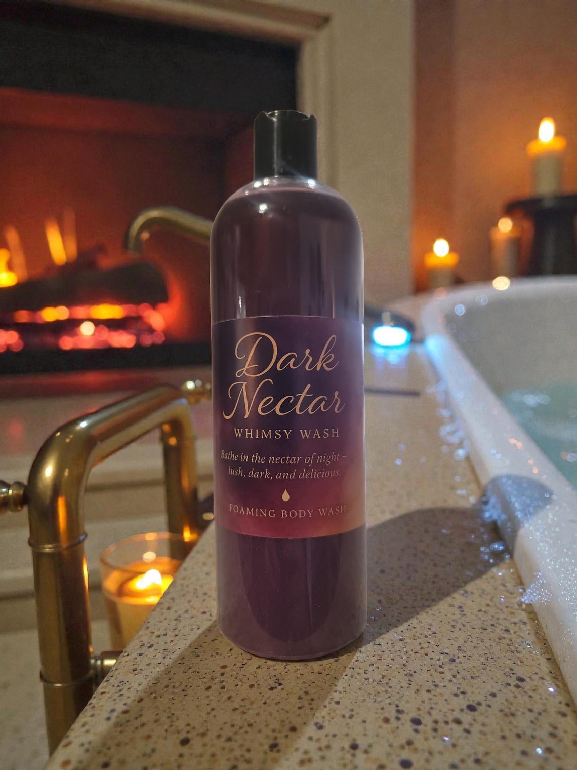 Dark Nectar Whimsy Wash- Sultry Foaming Body Wash With Black Amber ...