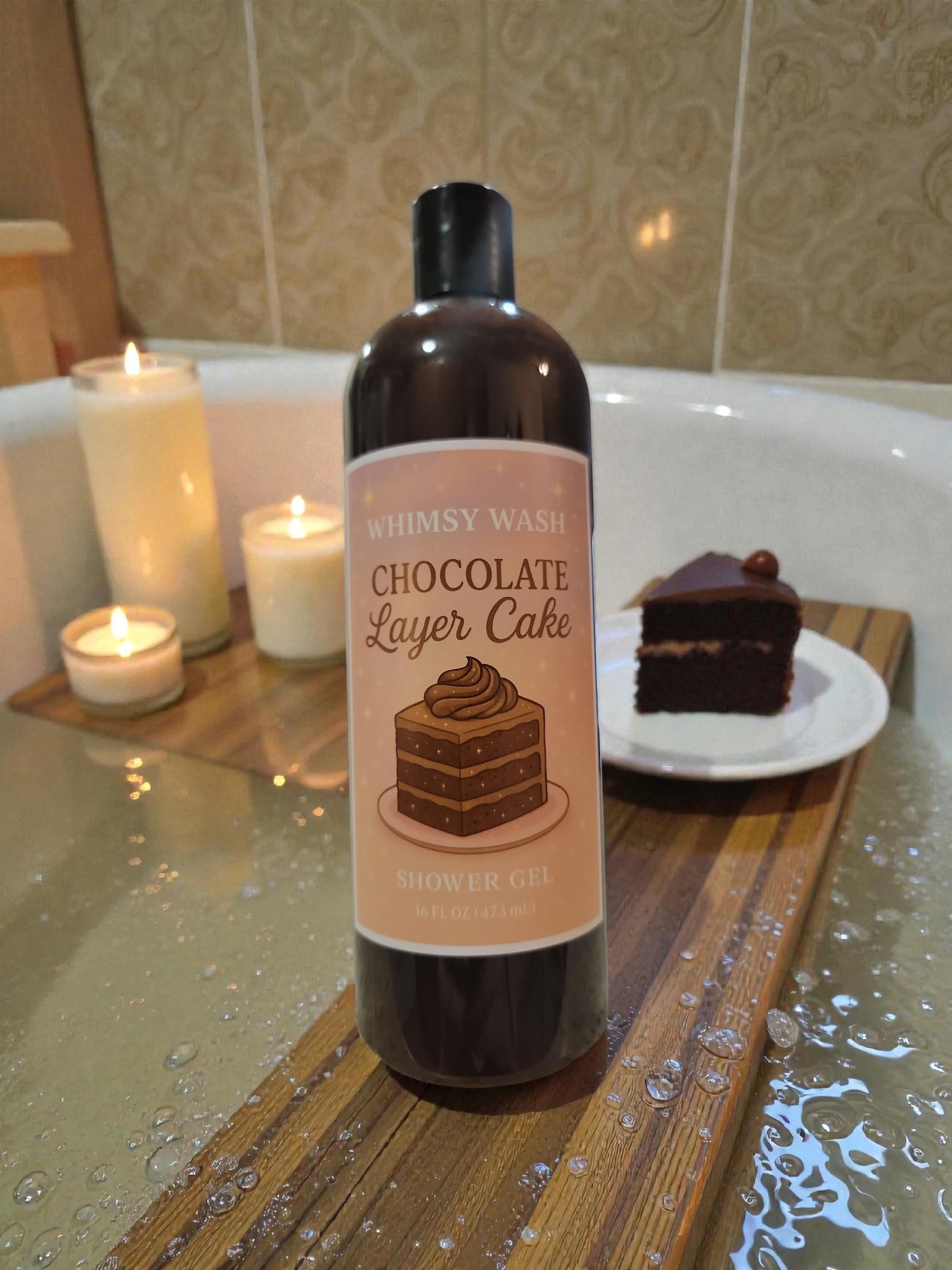 Chocolate Layer Cake Shower Gel: Decadent Bakery Treat (16oz) - Etsy