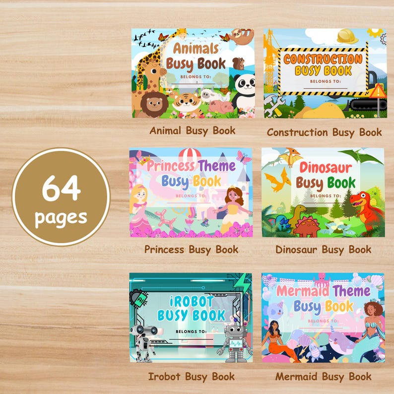 Busy Book Bundle for Kids Printable, Toddler Learning Binder, Preschool ...